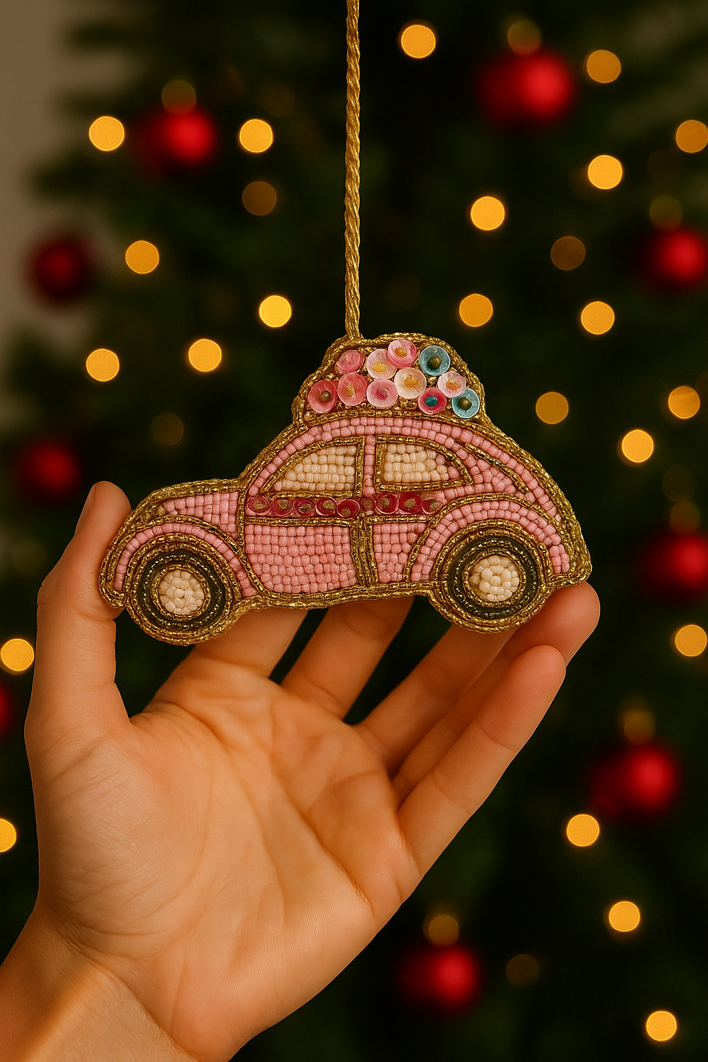 Sequin car – Johnson and Savage